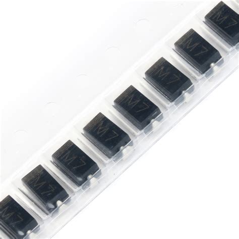 100pcs 1n4007w A7 Sod 123 1206 1n4007 Sma M7 1a 1n4007f M7f Smaf 1000v