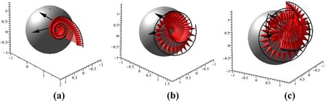 Spiral Trajectories Of The Polarized Light Along The Unit Sphere