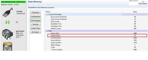 Bq27542 G1 Getting Error While Exporting Data Memory File Into System
