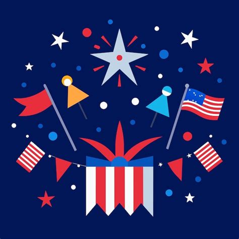 Premium Vector 4th July Celebration Clip Art Vectors