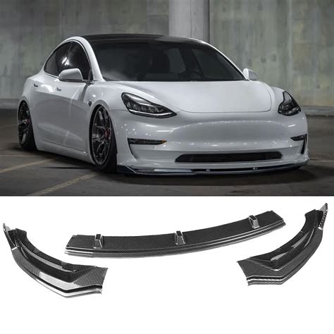 For Tesla Model 3 Front Bumper Lip Kit Car Glossy Desertcart Philippines