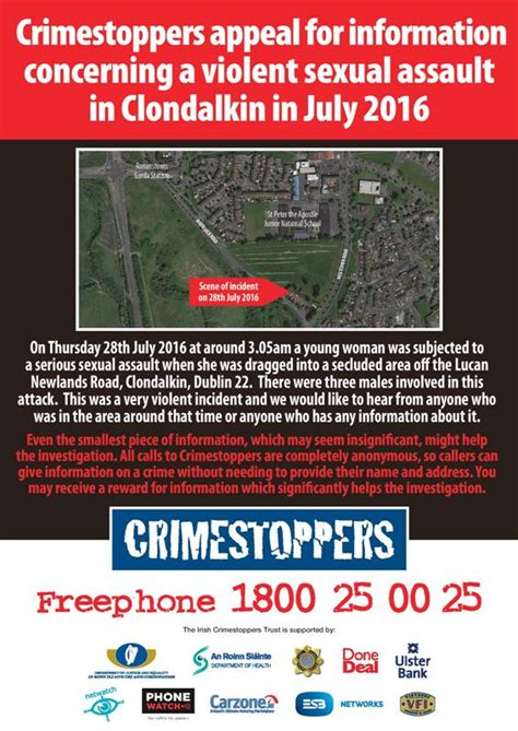 Gardaí Renew Appeal For Information On Violent Sexual Assault