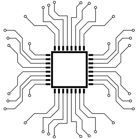 Technology Circuit Board CPU Chip On Motherboard 51007923 Vector Art At Vecteezy
