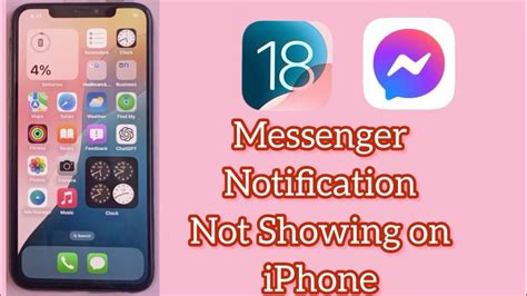 how to fix messenger notifications not working on iphone in ios 18