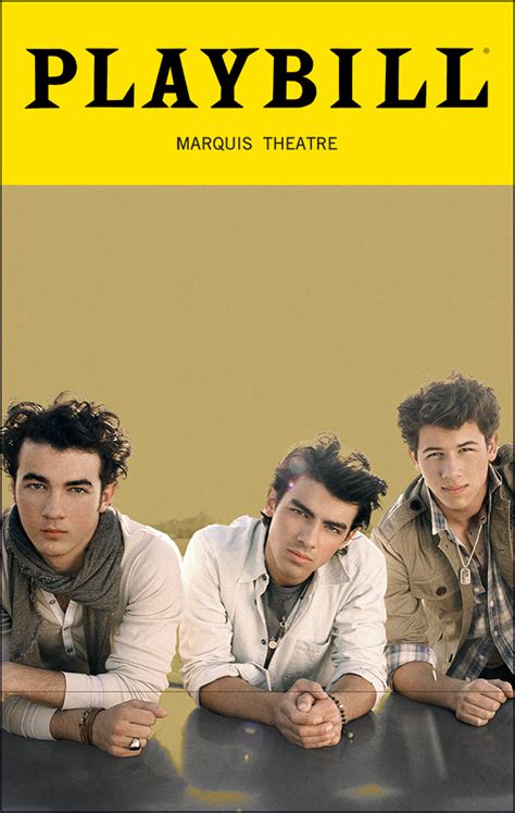 Jonas Brothers Broadway Marquis Theatre 2023 Playbill