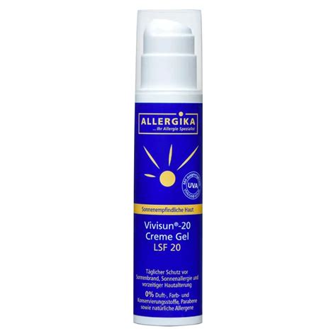 Allergika Vivisun 20 Cream Gel Spf 20 Sunscreen