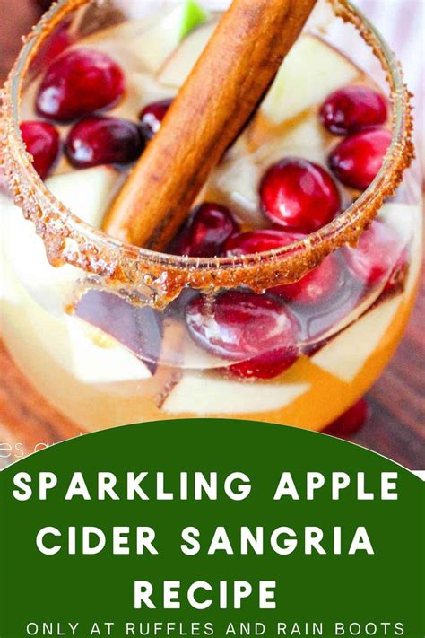 Sparkling Apple Cider Sangria Recipe Ruffles And Rain Boots