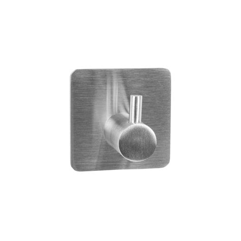 House Rio Enkel Knagg BØrstet StÅl Selvklebende Megaflis No