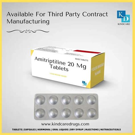Amitriptyline 20 Mg Tablets Packaging Size 10x10 Alu Alu At ₹ 41 Box