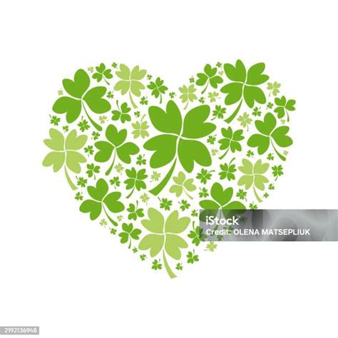 성 패트릭 데이에 아일랜드 장식 심장 요소 나뭇잎에서 심장 클로버와 토끼풀 아일랜드 나뭇잎 무늬 하트 3월에 대한 스톡 벡터 아트 및 기타 이미지 Istock