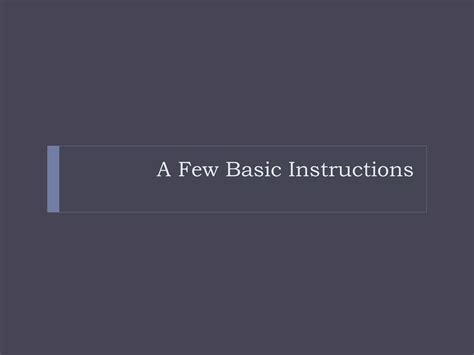 Assembly Language Basics Ppt