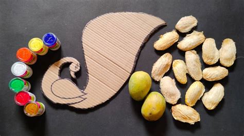 Unique Wall Hanging Craft Using Waste Mango Seeds Home Decoration
