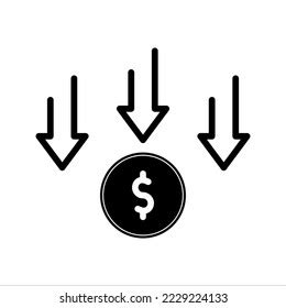 Inflation Icon Simple Element Crisis Collection Stock Vector Royalty