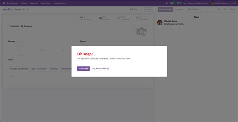 16 0 Exception On Clicking Smart Button Before Creating The Record