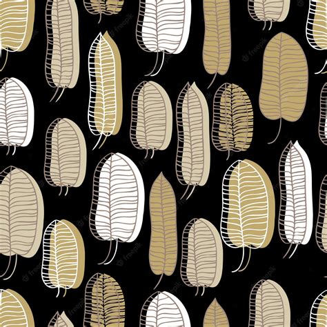 Premium Vector Tropical Vector Seamless Pattern Exotic Banana Leaves