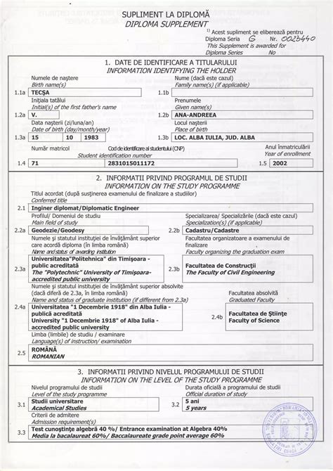 Diploma Supplement Pdf