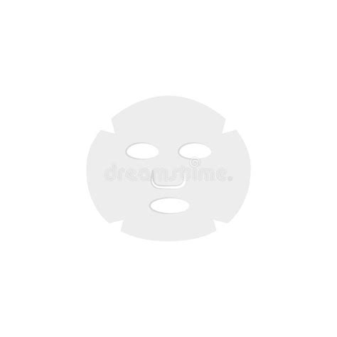 Facial Mask Template Face Therapy Procedure Stock Illustration