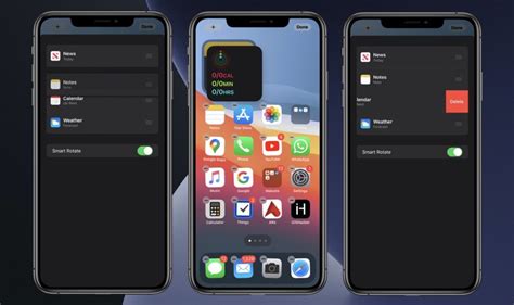 how to create edit and rearrange widget stacks on iphone or ipad ios