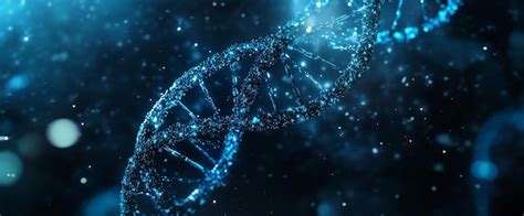 Molecular Structure Genetic Engineering Of The Future 3d Illustration Dna Digital Cell Gene