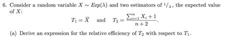 solved consider a random variable x∼exp λ and two