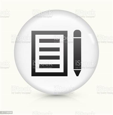 종이 연필 아이콘인명별 라운드 벡터 버튼 곡선에 대한 스톡 벡터 아트 및 기타 이미지 곡선 구도 그림자 Istock