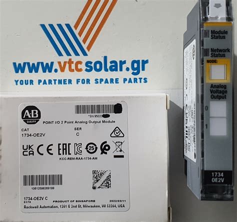 1734 OE2V 24V Dc 2 Channel Analog Voltage Output Module VTC Solar