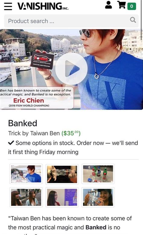 Banked By Taiwan Ben Magic Trick Hobbies And Toys Toys And Games On Carousell