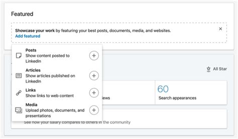 How To Use The Linkedin Featured Section On Your Profile Social Media