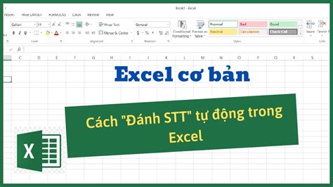 Cách đánh Stt Tự động Trong Excel Cách đánh Bằng Công Cụ Fill