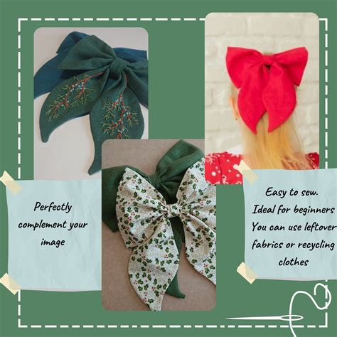 PDF Pattern And Step By Step Instructions With Photos For Sewing A Hair Bow Etsy