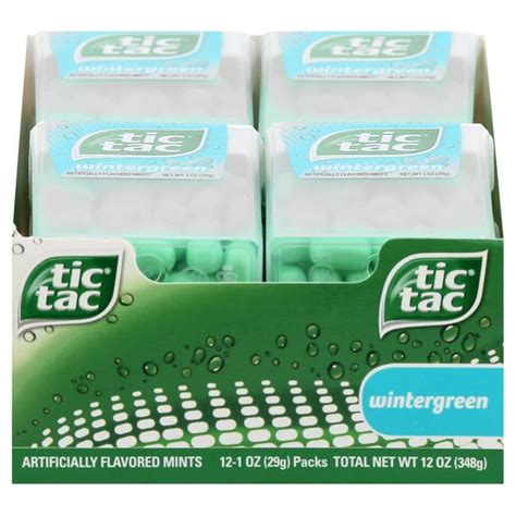 Tic Tac Fresh Breath Mints Wintergreen Bulk Hard Candy Mints 1 Oz