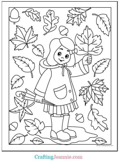 25 Fall Autumn Coloring Pages FREE Printable In 2023 Fall