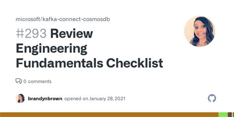 Review Engineering Fundamentals Checklist Issue 293 Microsoft