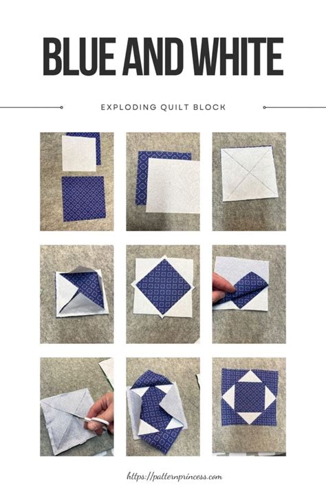 Beginner Square In A Square Exploding Quilt Block Tutorial Pattern