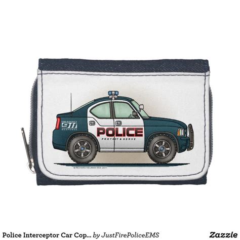 Police Interceptor Car Cop Car Wallet Zazzle Car Cop Wallets For Women Interceptor