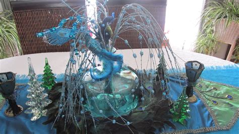 Peacock Themed Tablescape For Elegant Dining