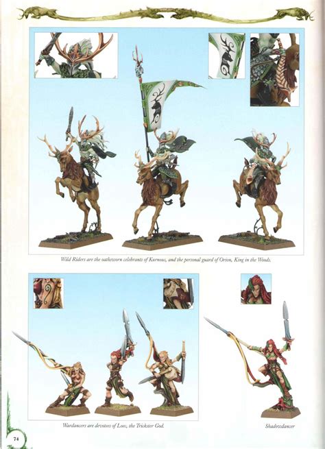 中古战锤木精灵八版官方军书兵种图鉴设定集 哔哩哔哩