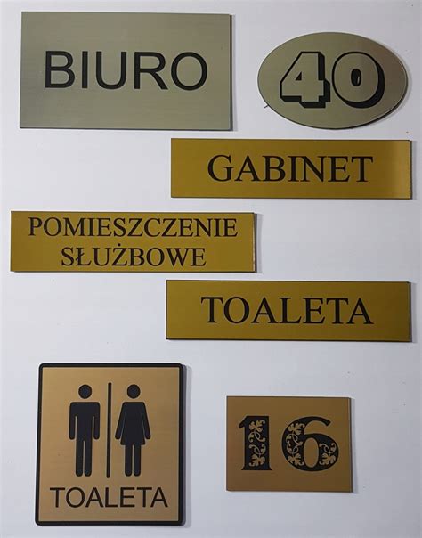 Tabliczka Informacyjna Szyld Na Drzwi Z Grawerem 9386794887