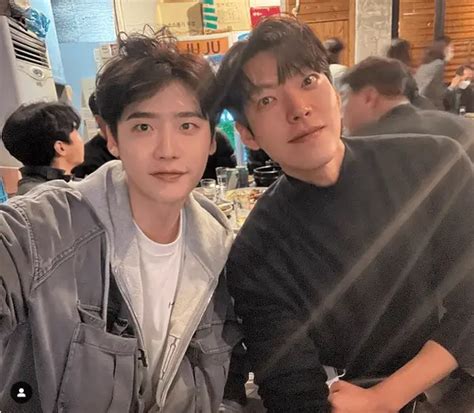 Lee Jong Suk Shares Stunning Selfie With Bestie Kim Woo Bin JazmineMedia