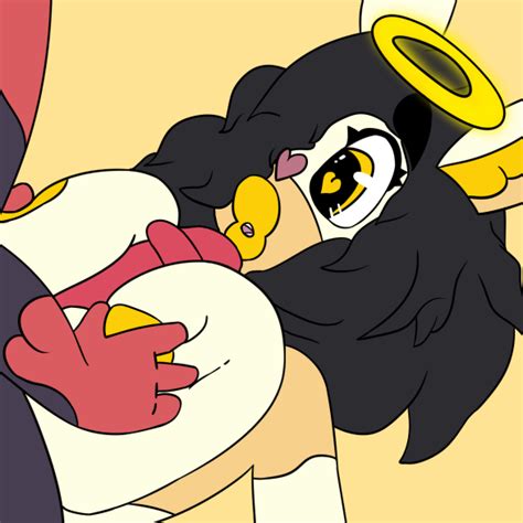 Rule 34 Angel Anthro Atomic Sock Big Breasts Bimbofication Bimbofied Breast Grab Breast Play