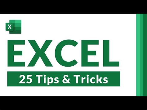 Top 25 Microsoft Excel Tips And Tricks For 2021 NEW Features Hidden