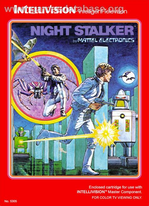 Night Stalker Mattel Intellivision Artwork Box