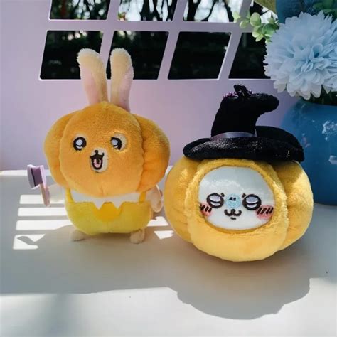 Chiikawa Halloween Kawaii Usachi Pumpkin Head Flying Squirrel Pumpkin