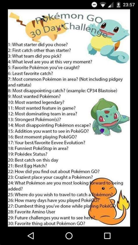 Pokemon Challenge Pokemon Go Amino