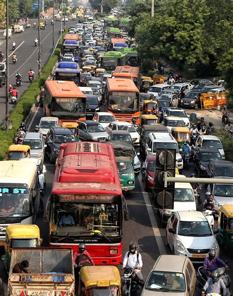 New Delhiheavy Traffic Jam At Ito Vikas Marg Ahead Of Diwali And