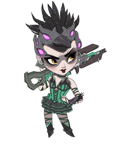 Chibi Tracer And Widowmaker Planning On Art By Hayley Neighbors