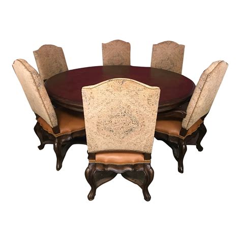 Thomasville Furniture Hills Of Tuscany Elba Dark Rustico Round Dining