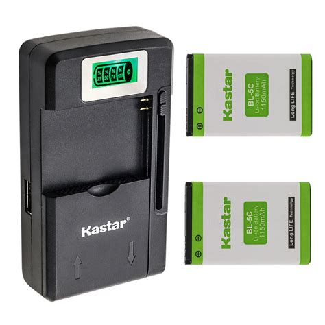 Kastar Pack BL C Battery And Smart LCD Charger Replacement For NGM Boris Clio Dandy Joy