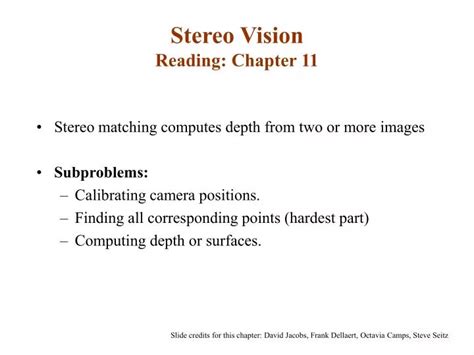 Ppt Stereo Matching In Stereo Vision Powerpoint Presentation Free