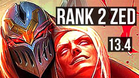 ZED Vs VLAD MID Rank 2 Zed 6 0 5 Rank 9 Dominating TR